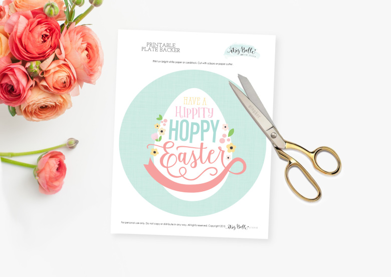 Easter Kid's Table Free Printable - Itsy Belle